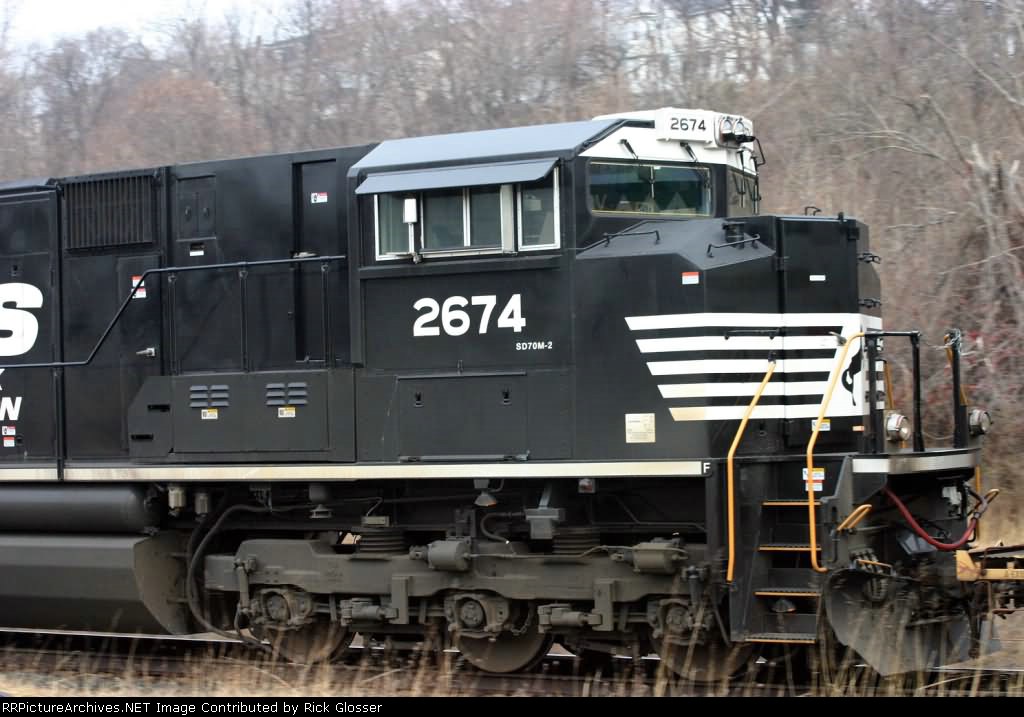 NS SD70M-2 Close View of Cab On 21M @ 0758 hrs.